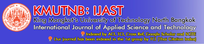 KMUTNB: IJAST | KMUTNB: INTERNATIONAL JOURNAL OF APPLIED SCIENCE AND ...